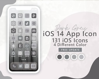 655 Ios14 Teal Ios 14 App Icons / 131 Unique Icons in 5 Color | Etsy