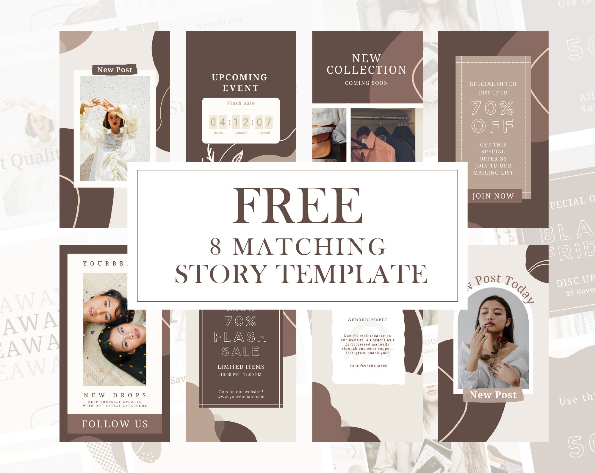 40 Boho Instagram Templates Instagram Post templates for | Etsy