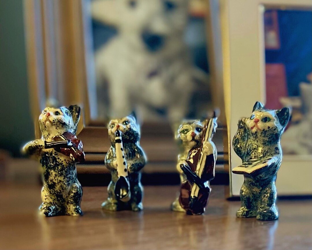 Rare Cat Orchestra Figurine Set – England, Mid-20th Century - Etsy