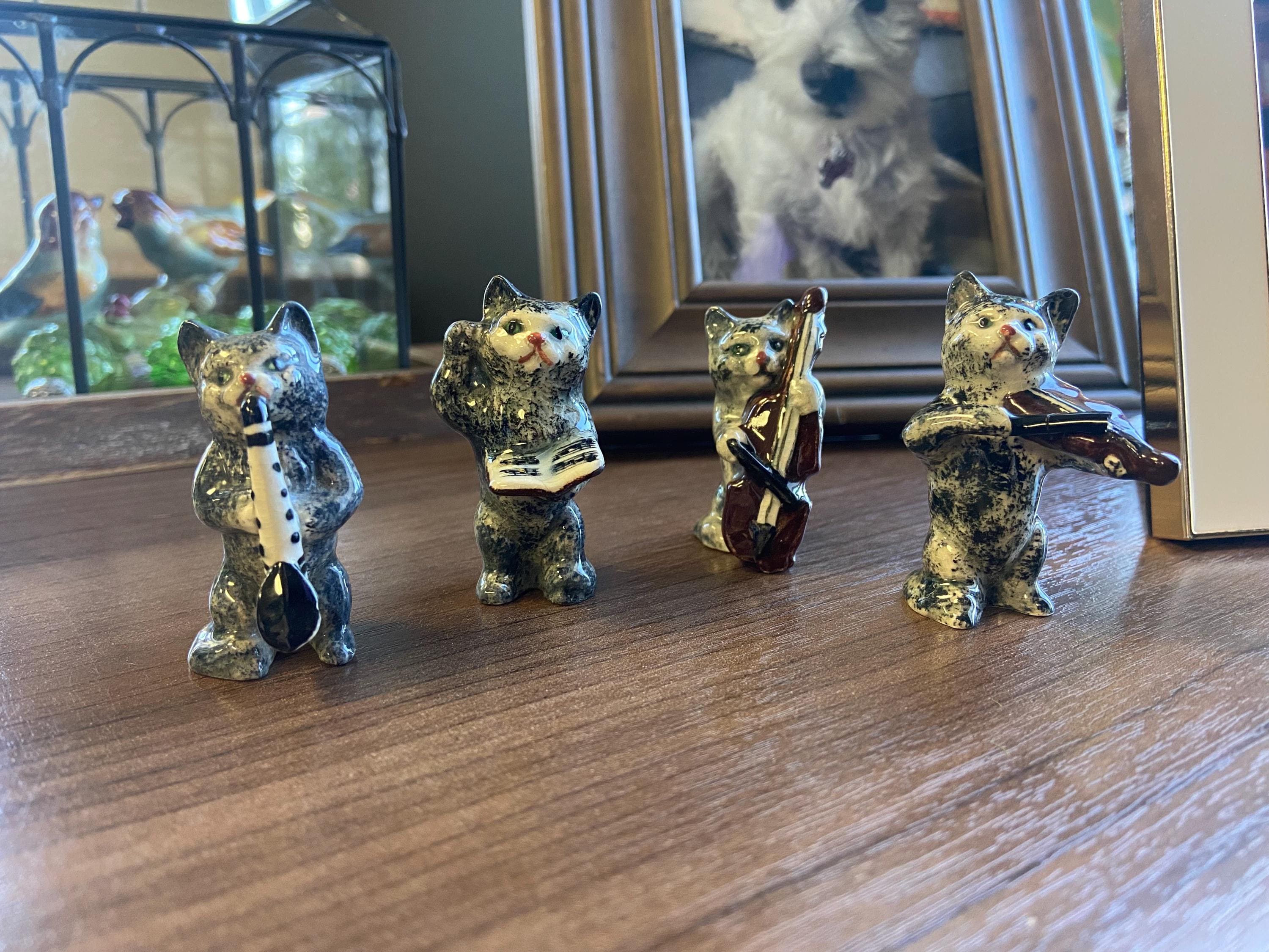 Rare Cat Orchestra Figurine Set – England, Mid-20th Century - Etsy