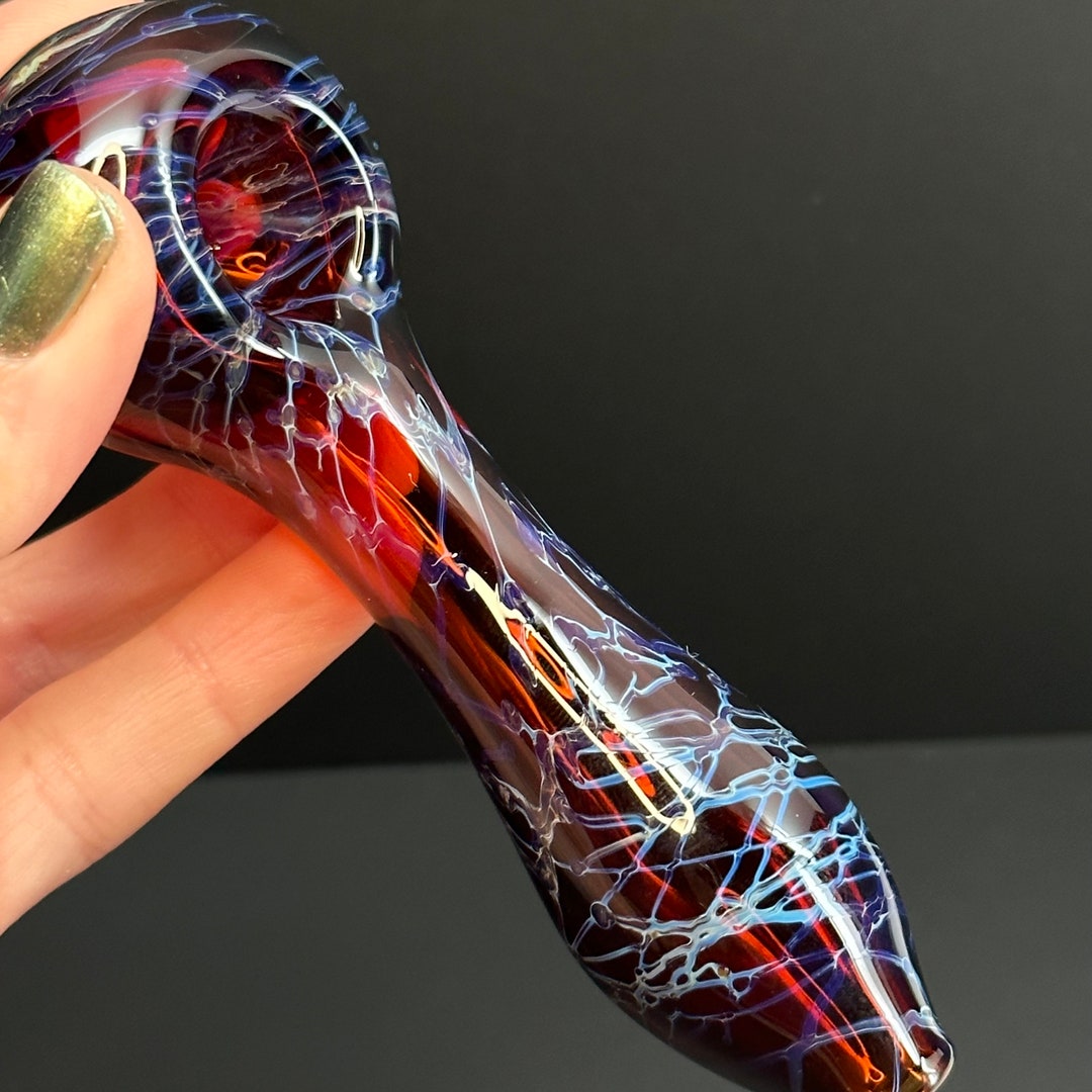 Glass Smoking Pipe - Hand Blown Glass Bowl - Tobacco Pipe - Pipe for ...
