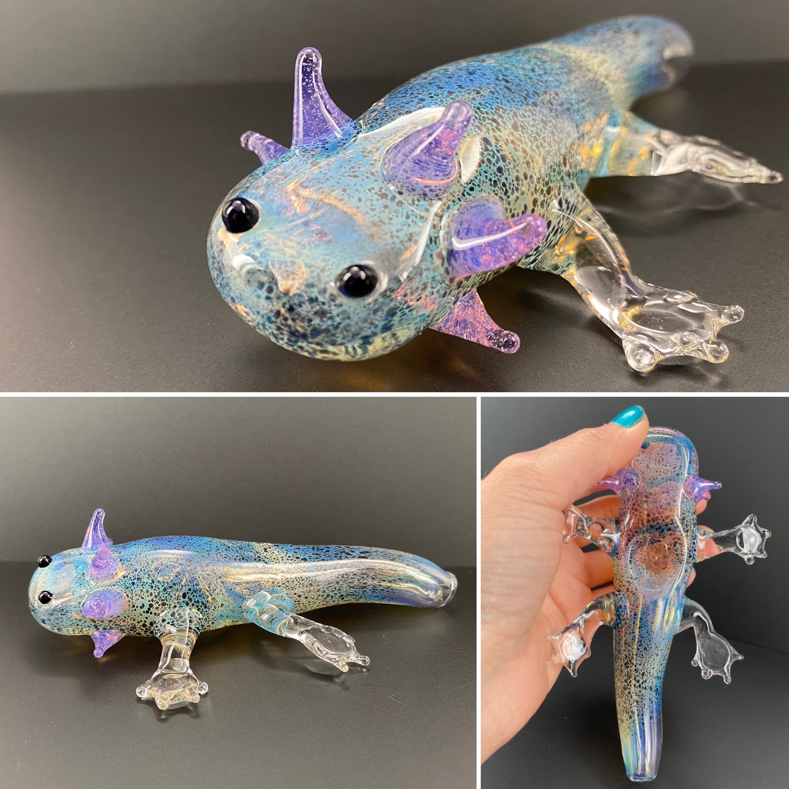 MADE TO ORDER Axolotl Pipe Friend Mudpuppy Bowl Cute Adorable Hand ...