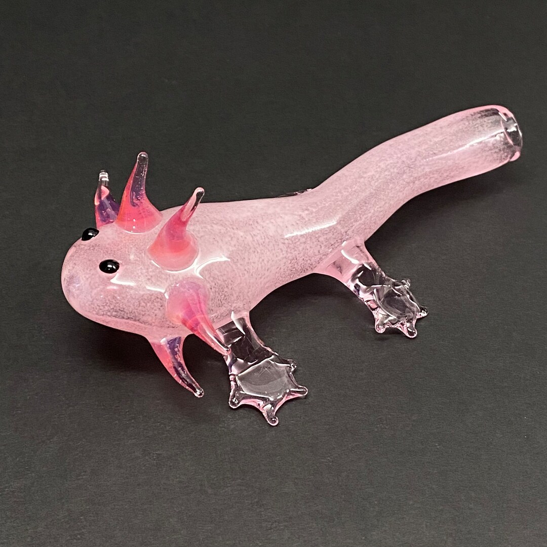 SPECIALTY Axolotl Pipe Friend Pink Leucistic dirty Lucy - Etsy