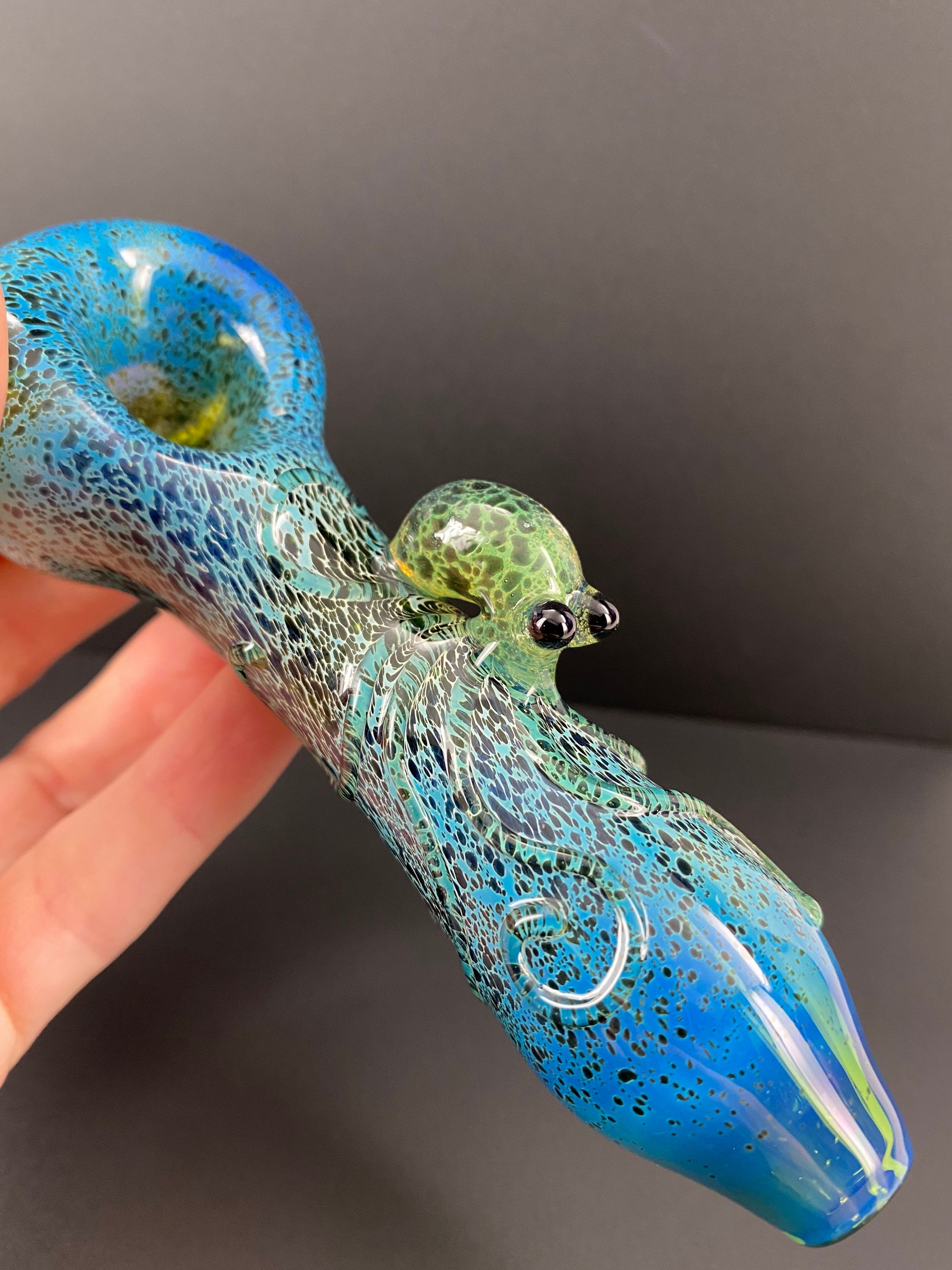 Camouflage Color Changing Octopus Pipe Hand Blown Smoking - Etsy