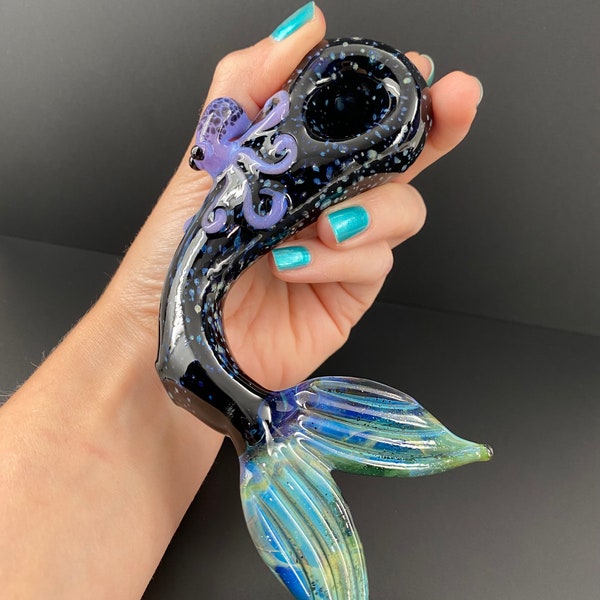 Blown Glass Mermaid - Etsy