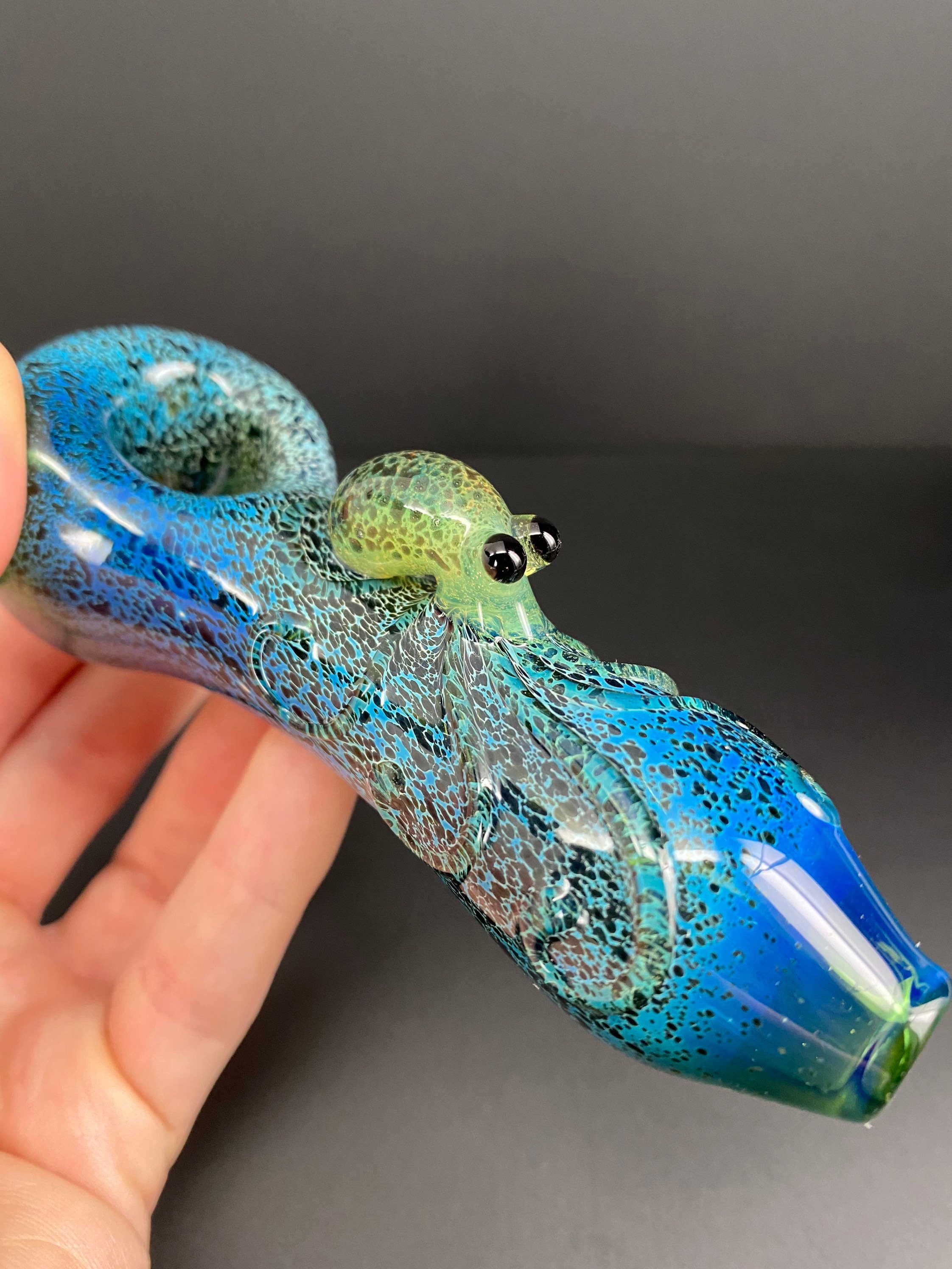 Camouflage Color Changing Octopus Pipe Hand Blown Smoking - Etsy