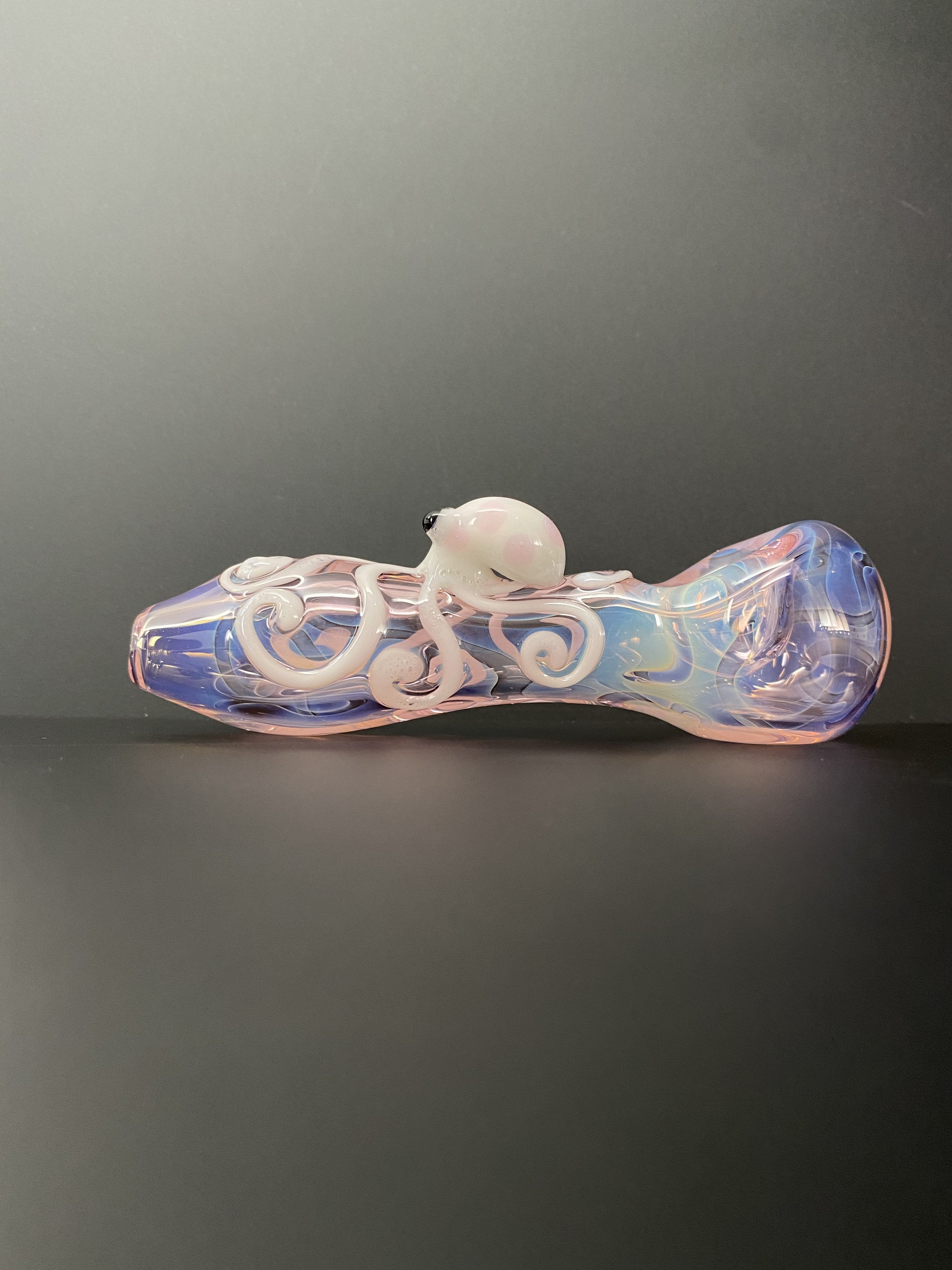 Glass Octopus Pipe Pink & White Hand Blown Smoking Pipe - Etsy