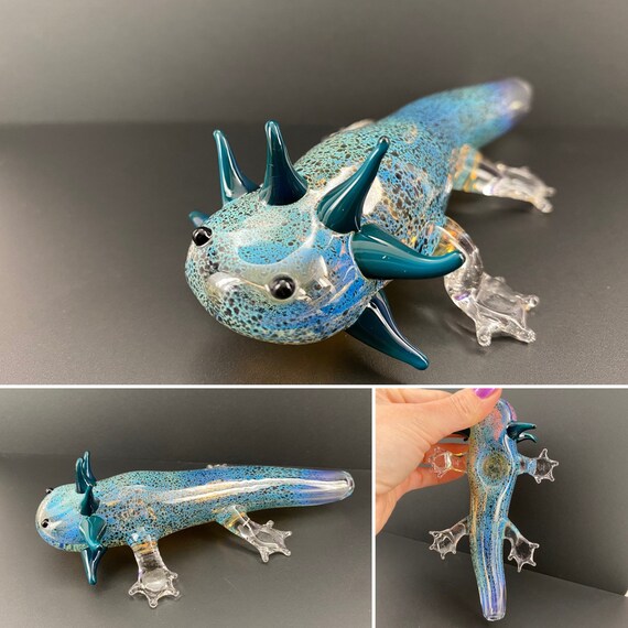 Axolotl Pipe Friend Mudpuppy Bowl Cute Adorable Hand Blown - Etsy