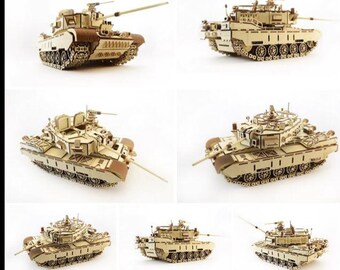 3d Tank Puzzle - Etsy