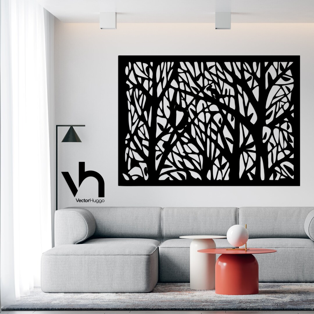 Decorative Wall Panel Laser Cut Cdr Ai Dxf Eps Pdf SVG - Etsy