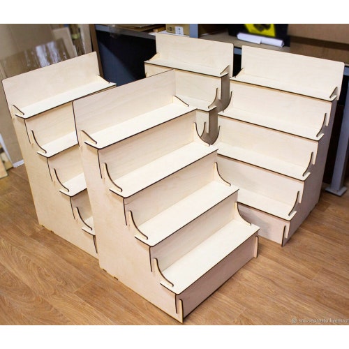 Display Shelf Display Shelf Svg Vector for Glowforge User | Etsy