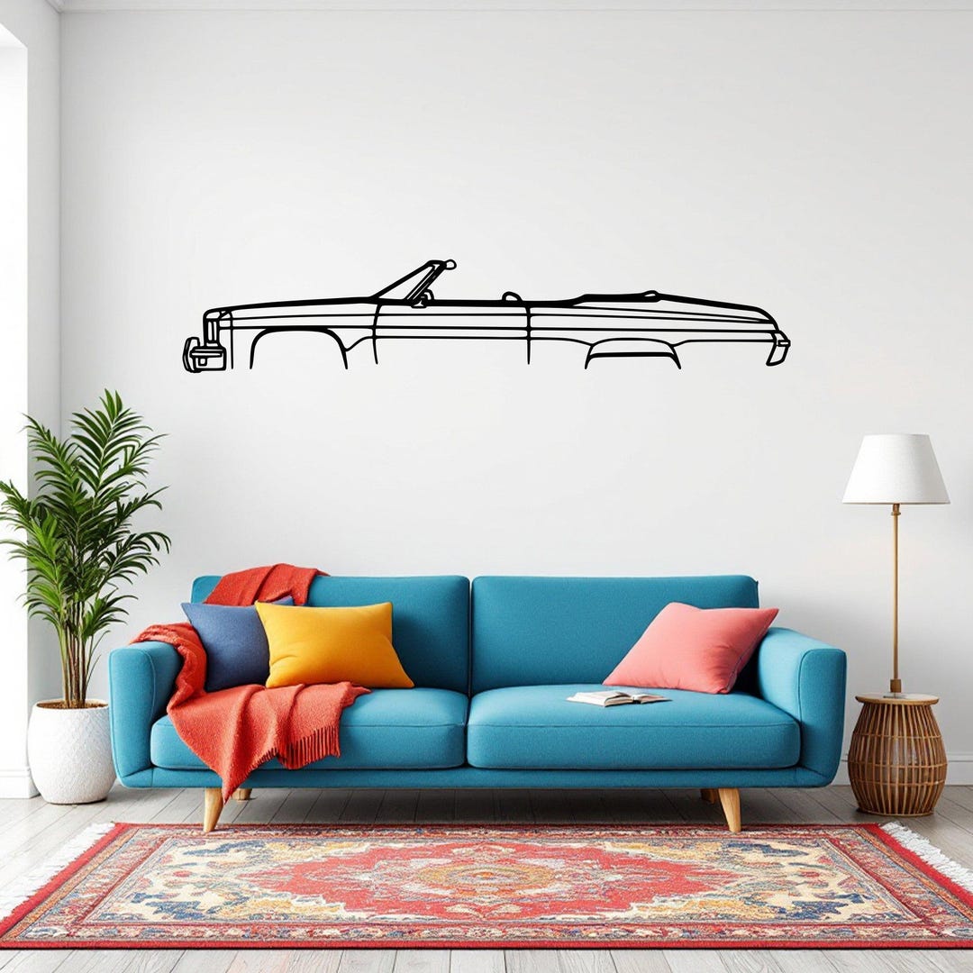 Metal Caprice Cabrio Car Silhouette Wall Art, Car Lover Gift - Etsy