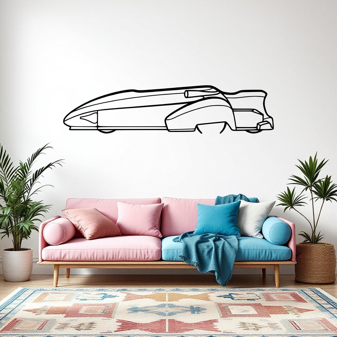 Formula One F1 Sidecar Detailed Car Silhouette Wall Art, Metal Car Wall ...