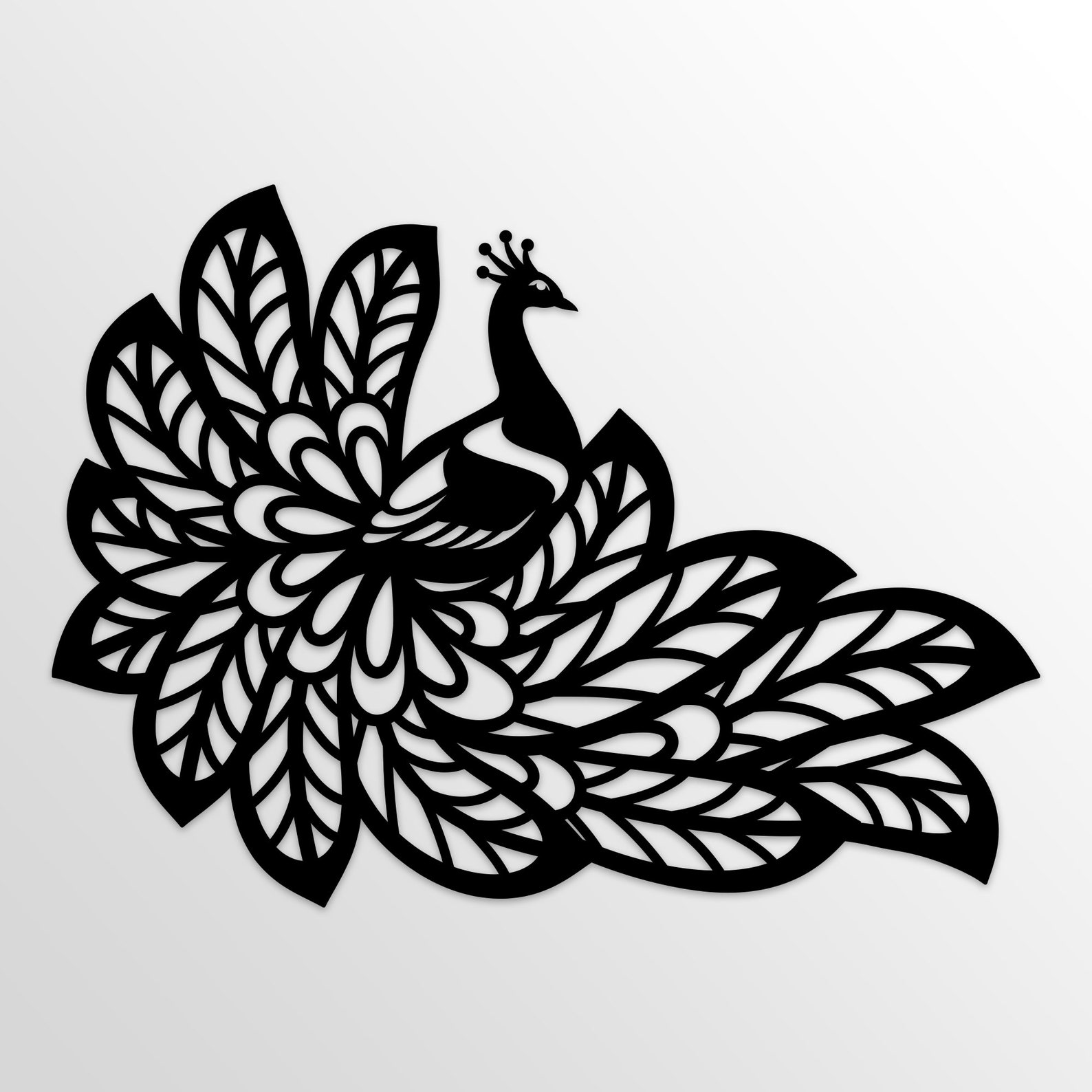 Peacock Laser Cutting Cdr Ai Dxf Eps Pdf SVG Glowforge Cricut - Etsy