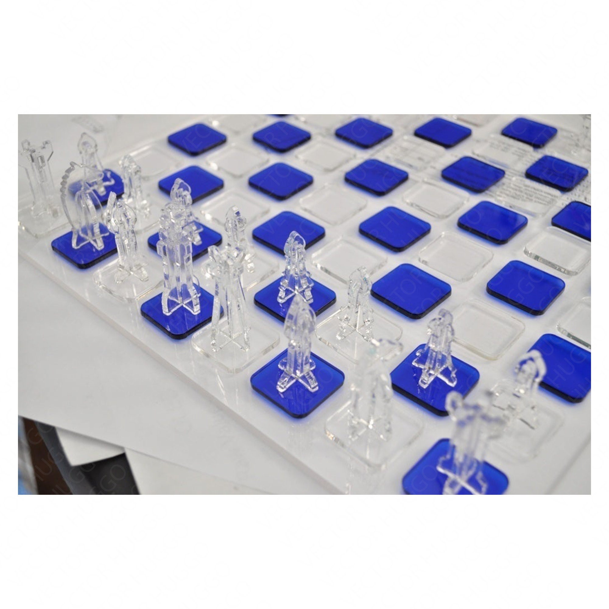 Laser Cut Acrylic Chess Set Cdr Ai Dxf Eps Pdf Svg Vector - Etsy Canada