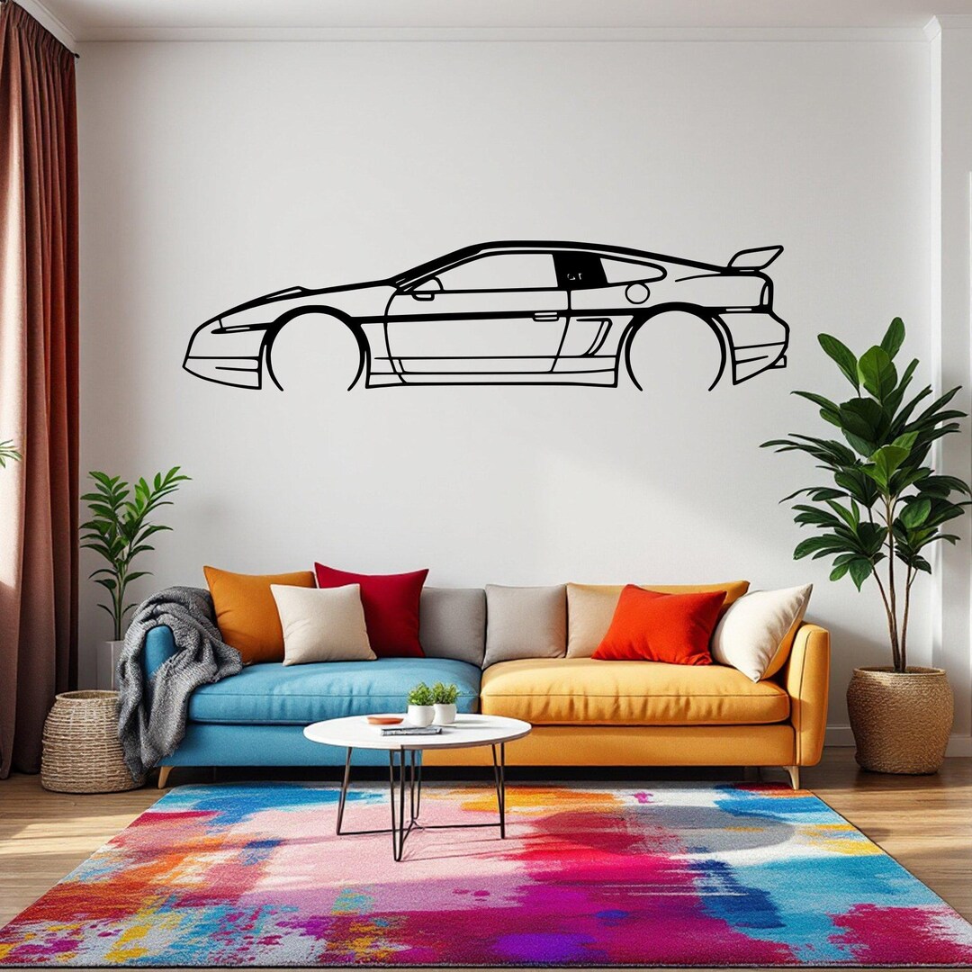 Fiero GT 1987 Car Silhouette, Metal Wall Art - Etsy