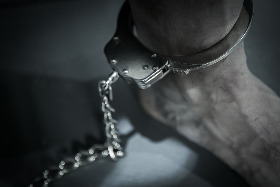 Foot Cuff Leather and Latex, Queer BDSM Image - Etsy