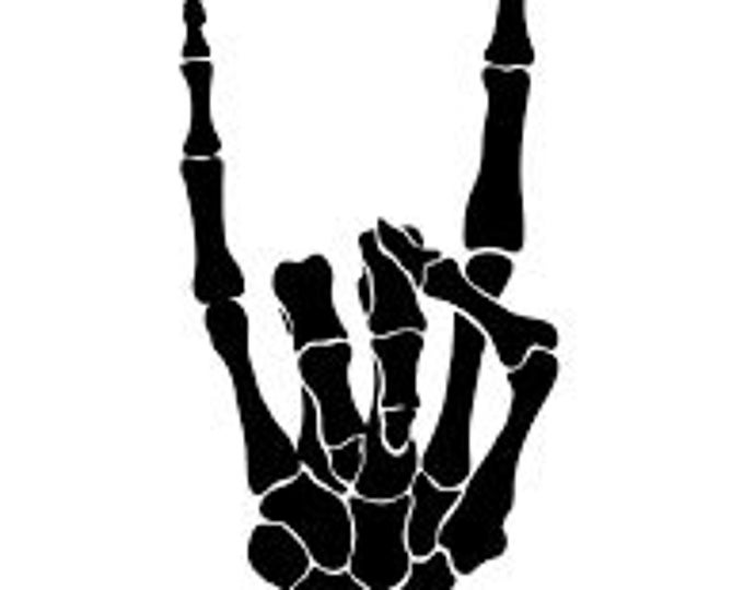Rock/metal Hand Sign Decal Sticker - Etsy