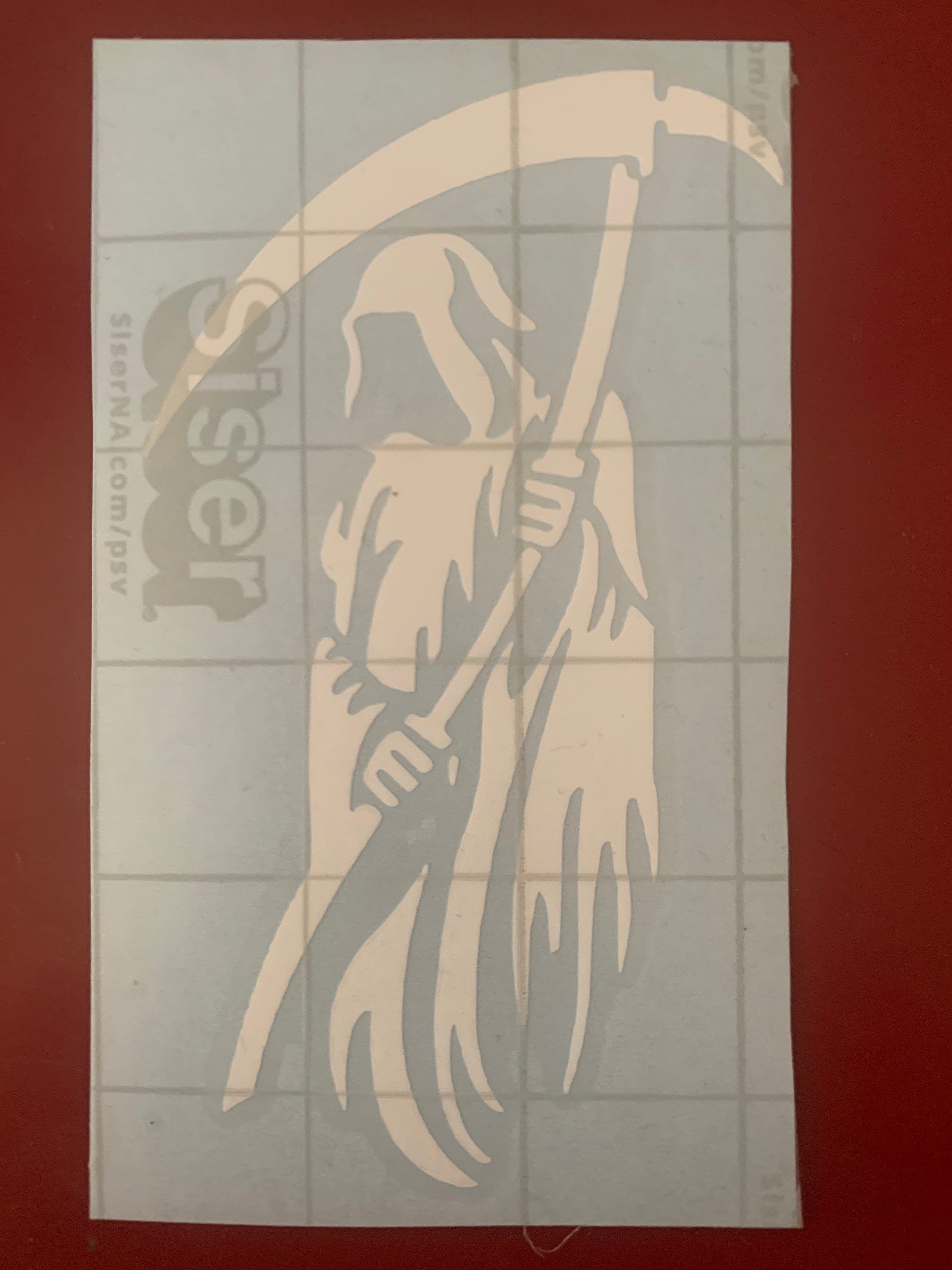 Grim Reaper decal sticker | Etsy