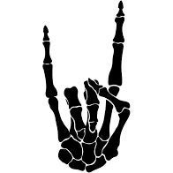 Rock/metal Hand Sign Decal Sticker - Etsy