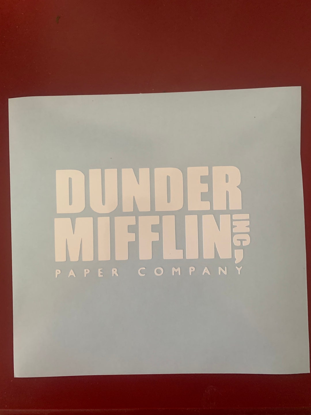 Dunder Mifflin the Office Decal Sticker - Etsy