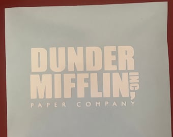 Dunder Mifflin Paper Company Vinyl Sticker. the Office Laptop Sticker ...