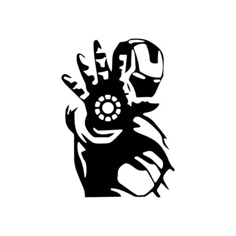 Iron Man Car Decal - Etsy
