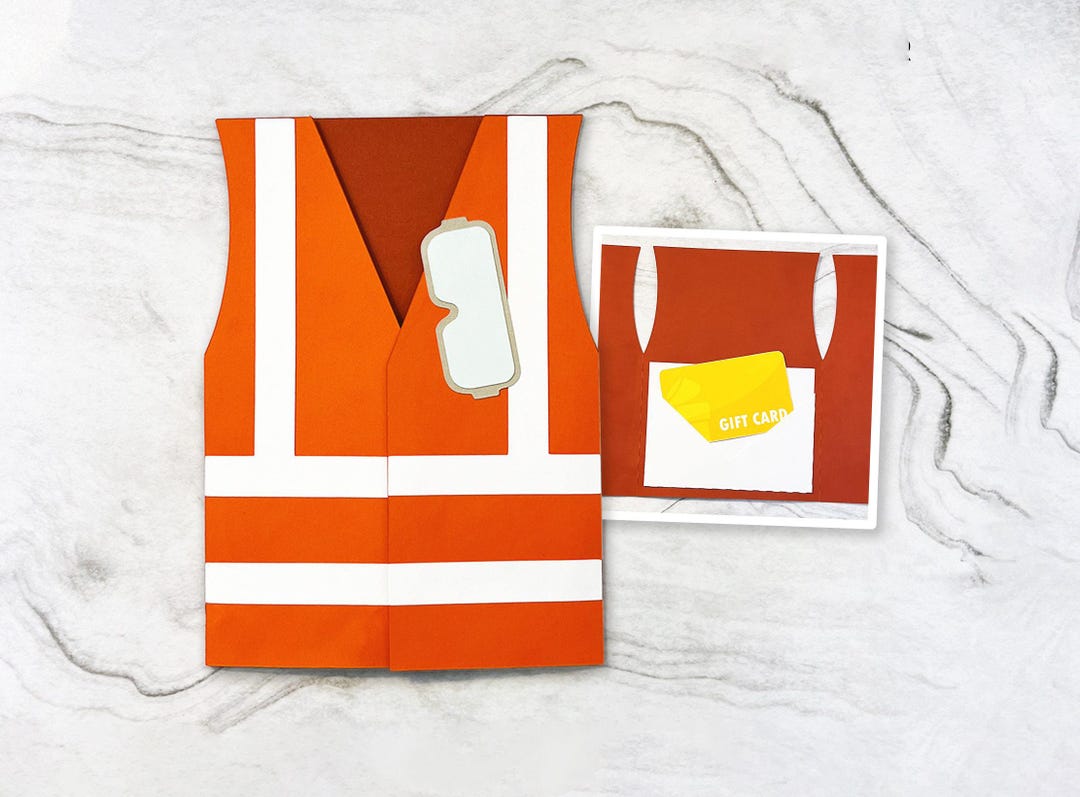 Construction Gift Card Holder, Building Card, Construction Card, Contractor Gift, Hard Hat ...