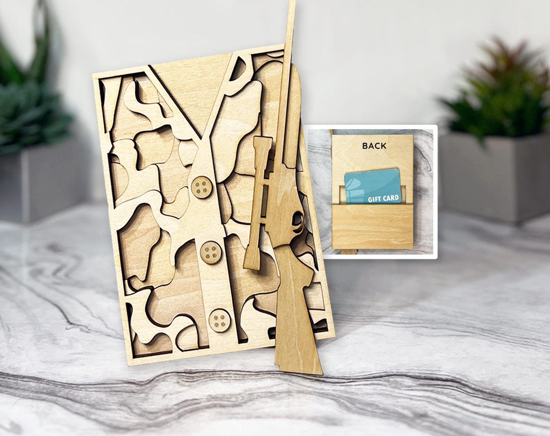 Hunting Gift Card Holder , Camo Gift, Hunting Money, Hunter Giftcard ...