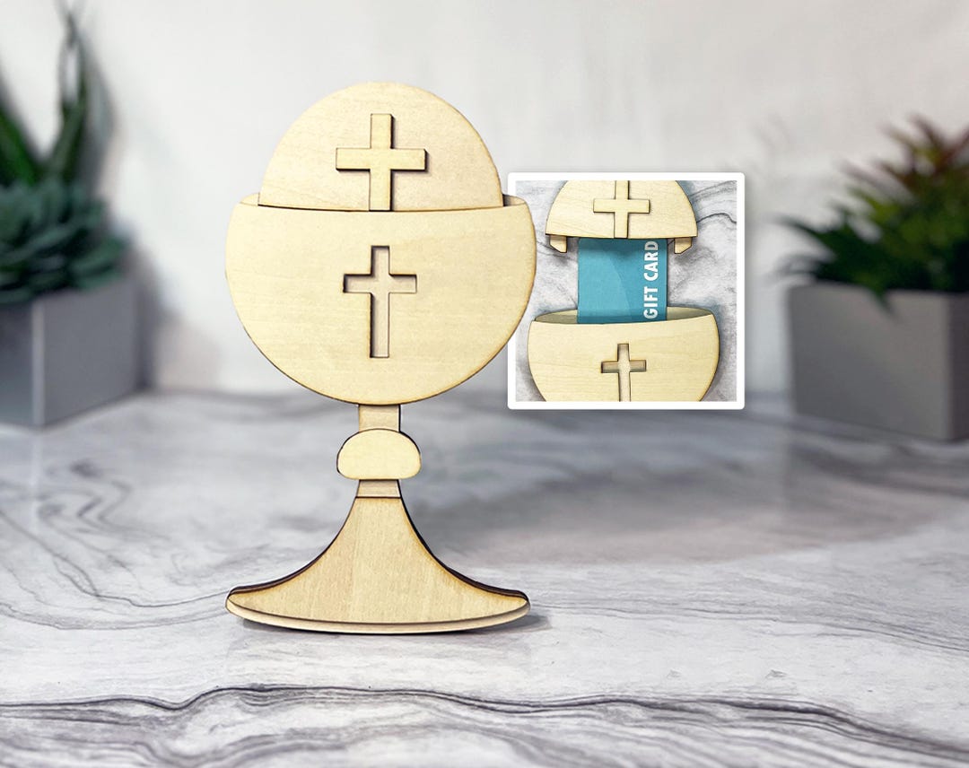 First Communion Gift Card Holder , Eucharist Gift, Church Money Holder ...