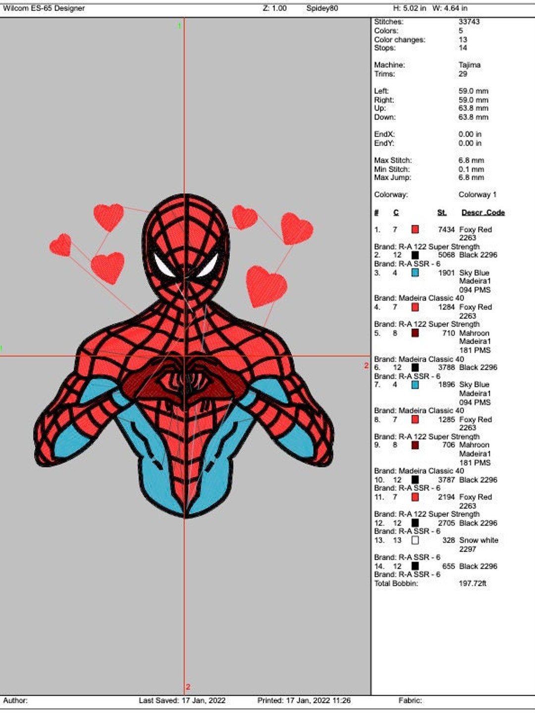 Spiderman Heart - Etsy