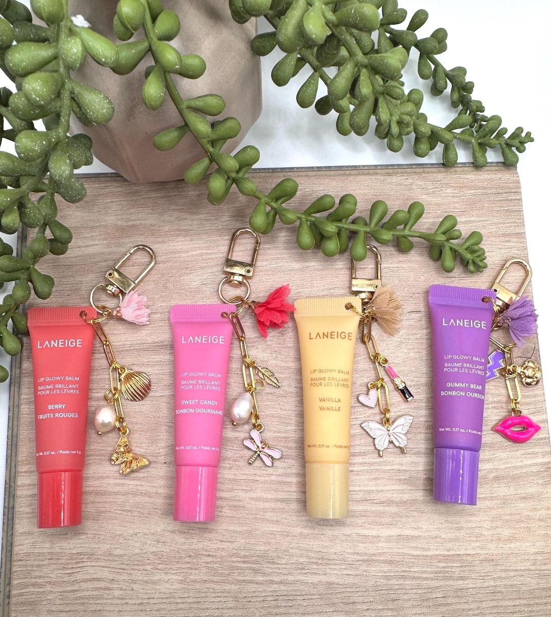 Laneige Mini Lip Balm Keychain – Choose Your Flavor! | Charm Lip Balm ...