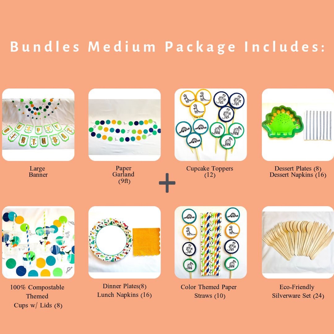 Dinosaur Birthday Medium Bundle Dinosaur Mini & Complete Bundles ...