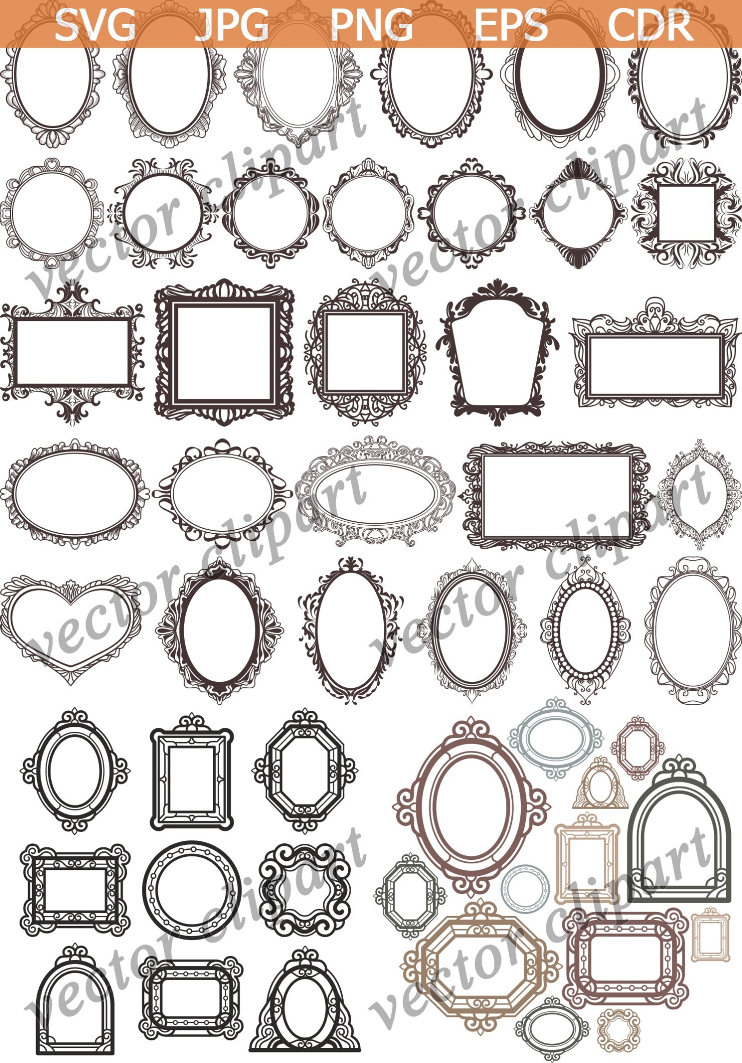 Frame SVG Frame Clipart Frame Shirt Svg Frame Vector Svg - Etsy Canada