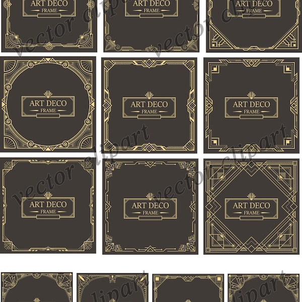 Art Deco Geometric Svg - Etsy