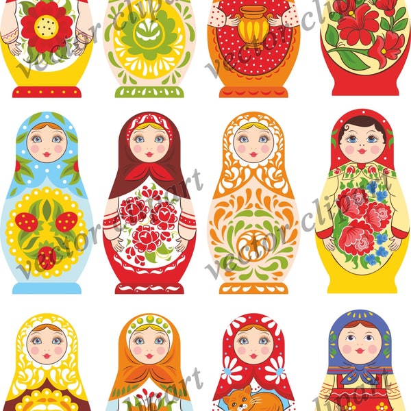 Russian Clipart - Etsy