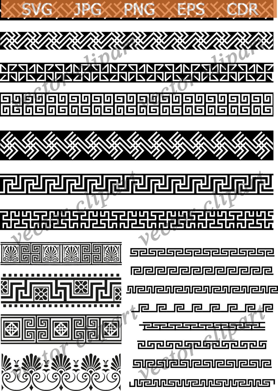 Border frame SVG Border clipart Border svg file Border | Etsy