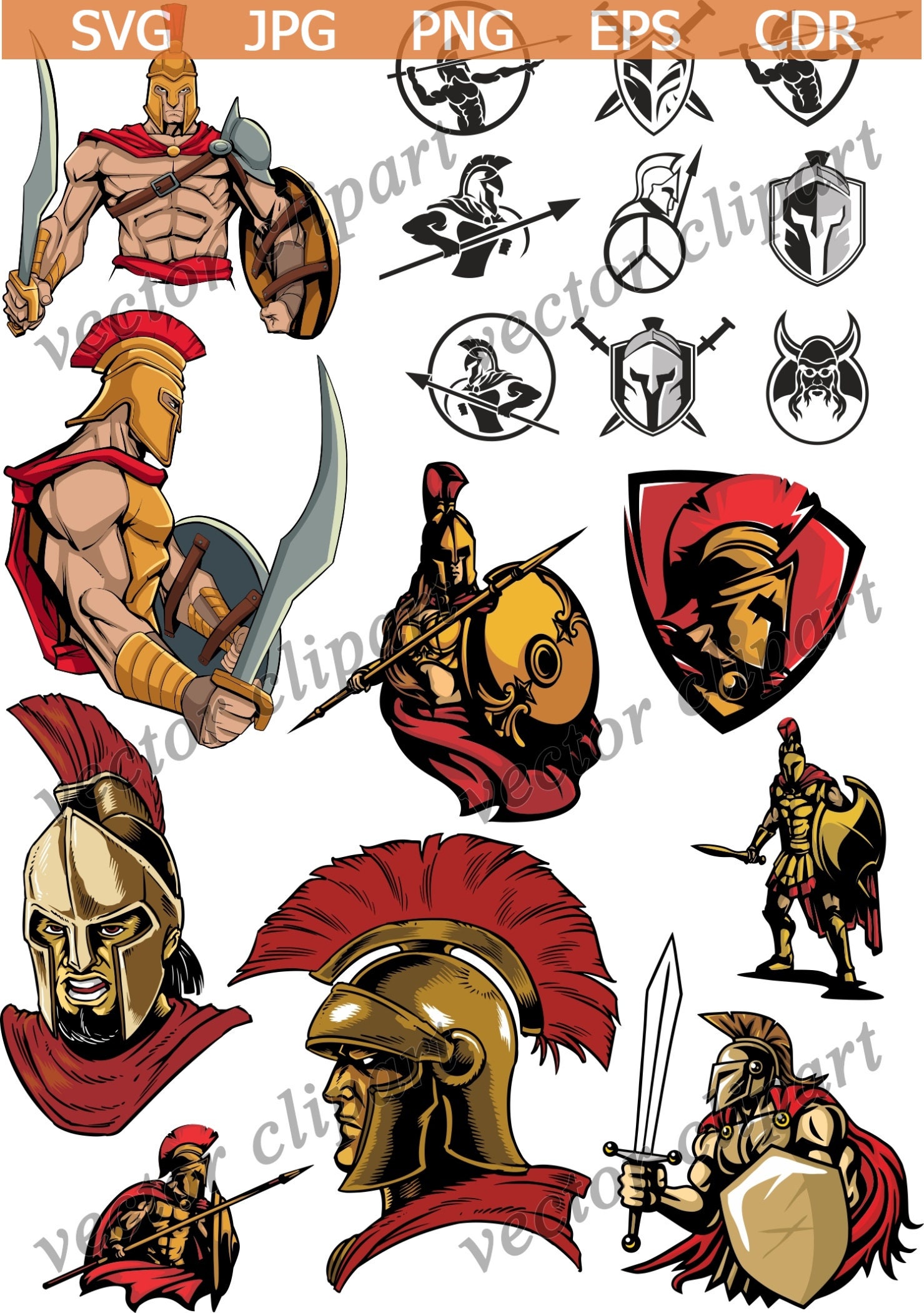 Spartan SVG, Spartan Clipart, Spartan Shirt Svg, Spartan Vector, Cut ...