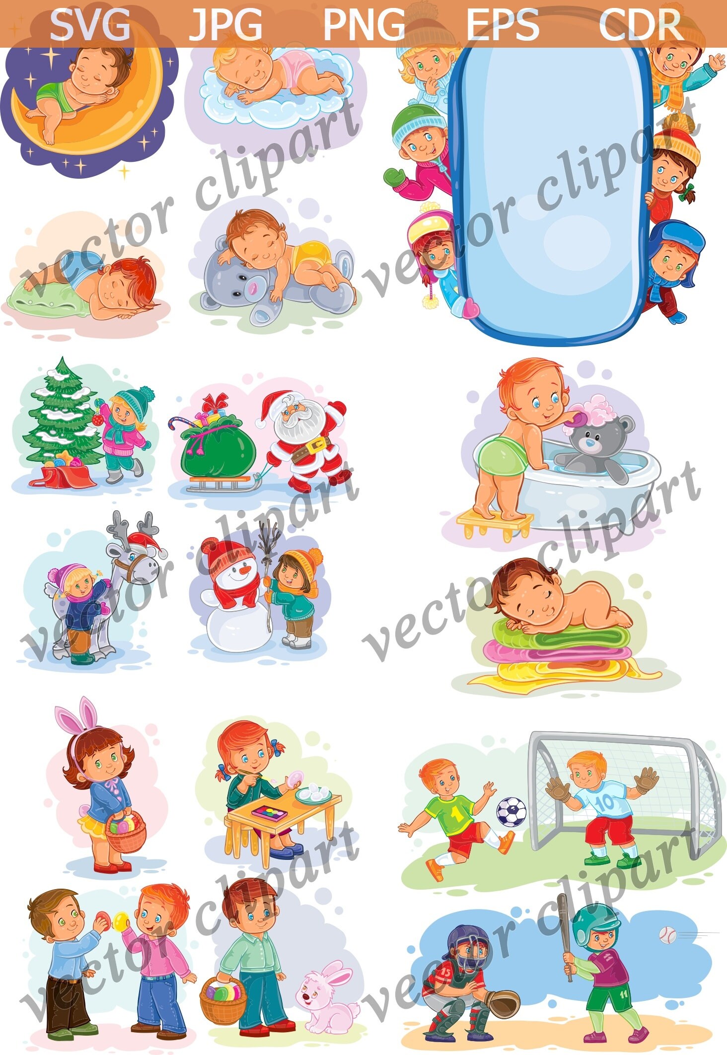 Children SVG Children Clipart Children Svg Bundle Children - Etsy