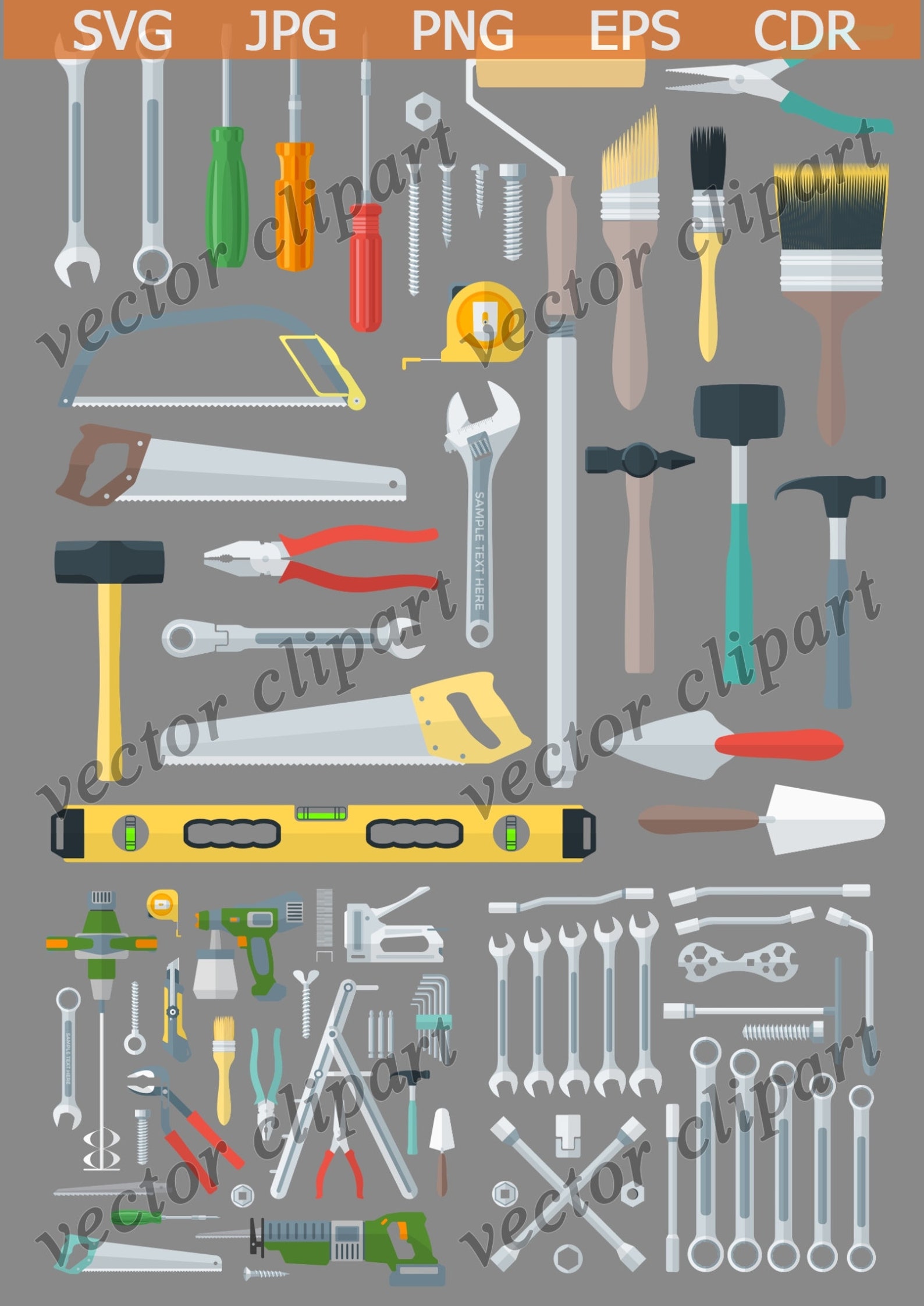 Tools SVG Tools clipart Tools svg file Tools vector svg | Etsy