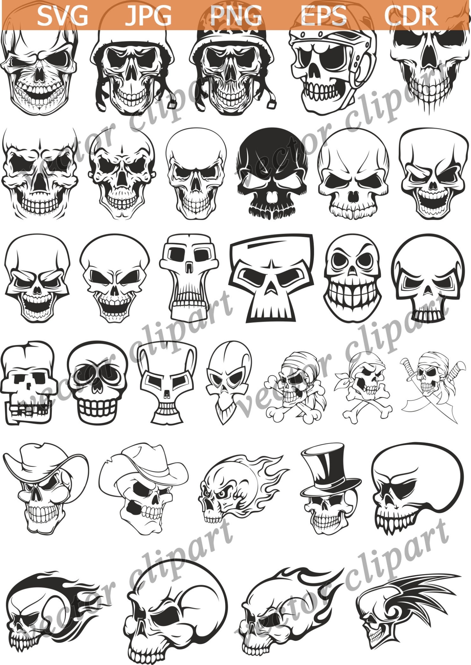 Sculls SVG Sculls clipart Sculls svg cut Sculls vector cut | Etsy