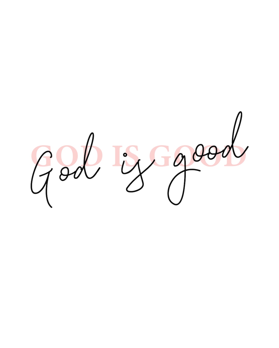 INSTANT DOWNLOAD - God is Good Printable, Inspirational Print, Office ...