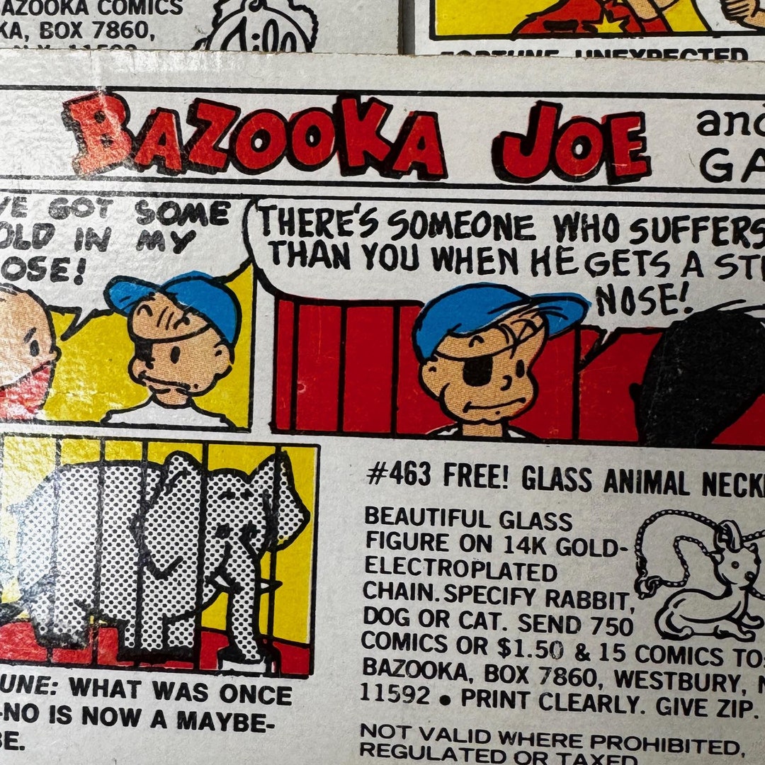 Vintage Bazooka Joe Cards 28 Count - Etsy