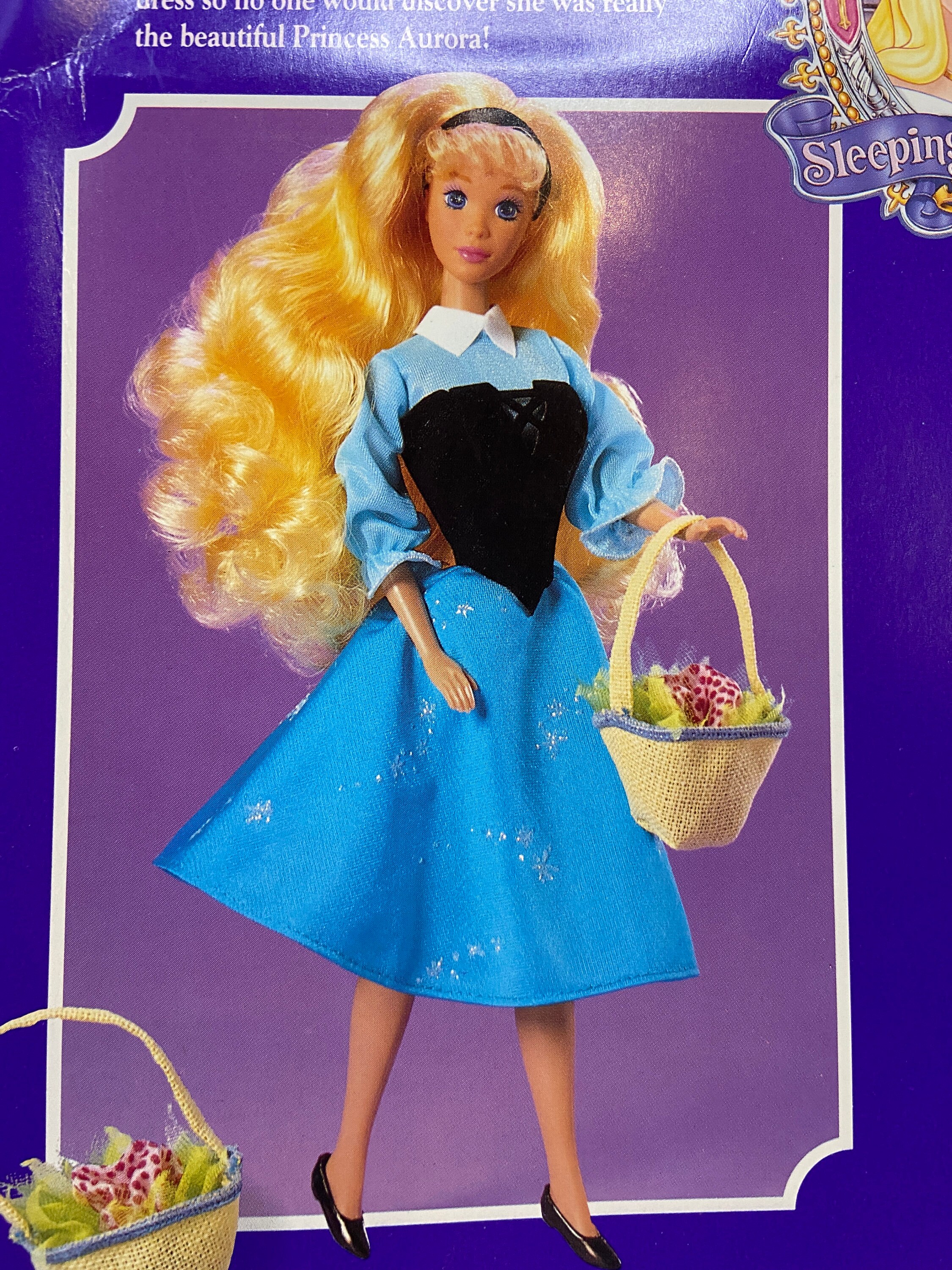 New Vintage 1991 Walt Disney Classics SLEEPING BEAUTY DOLL Peasant ...