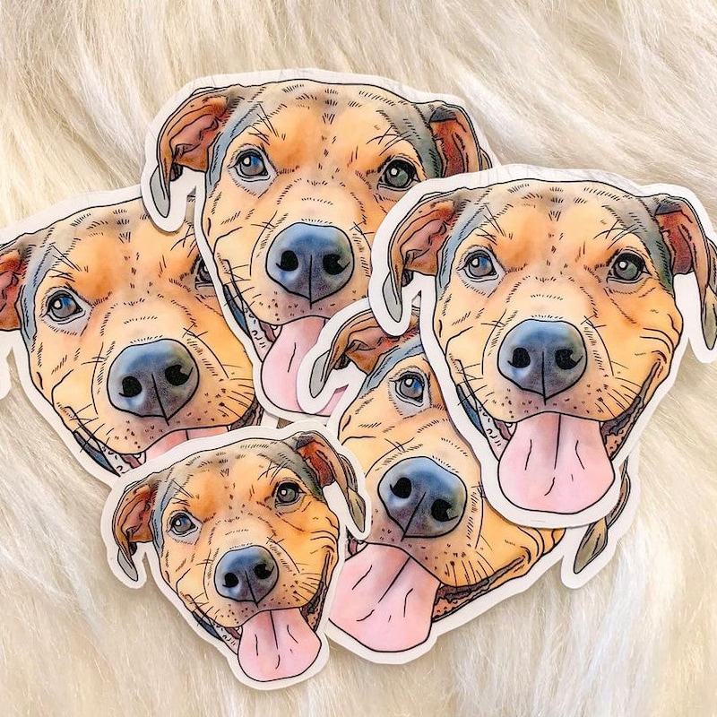 Dog Wedding Sticker - Etsy