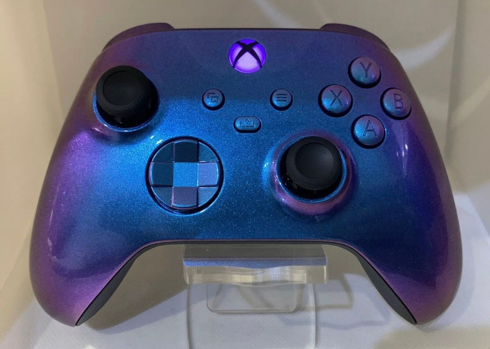 Xbox One Series S X Custom Purple Blue Chameleon Purple Led Etsy