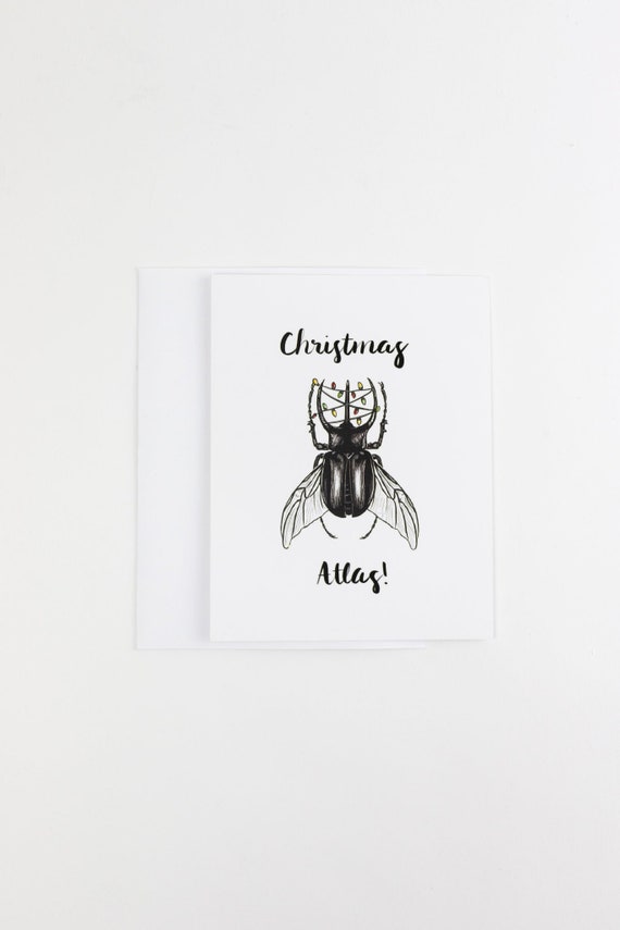 Christmas Atlas Card - Etsy