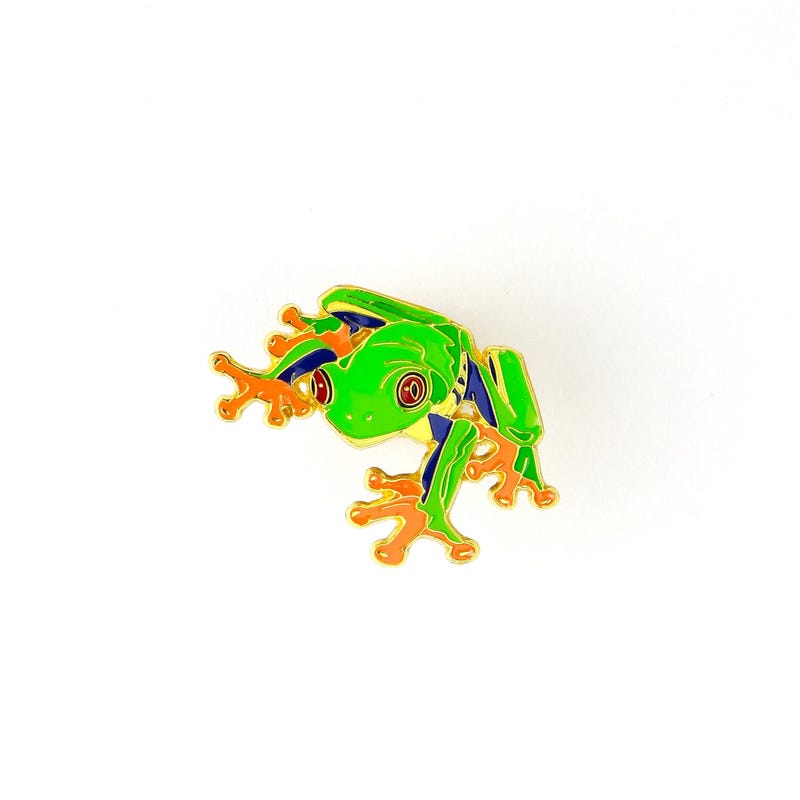 Enamel Frog Pins - Etsy