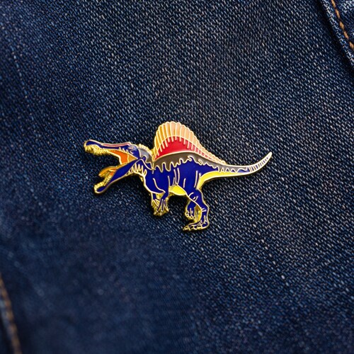 T-rex Skull Gold Enamel Pin - Etsy
