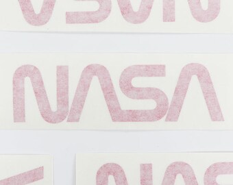 Nasa Worm Logo Sticker Decal - Etsy